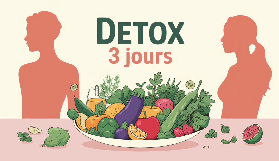 Régime détox 3 jours 3 kilos : réalité, recettes et limites
